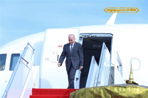 ព្រះករុណា ព្រះមហាក្សត្រ ស្តេចយាងមកដល់មាតុប្រទេសវិញ បន្ទាប់ពីយាងទៅបំពេញព្រះរាជទស្សនកិច្ចនៅប្រទេសចិន