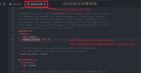 Webview Flutter Webview Flutter Dart Not Found DataOps Redefined