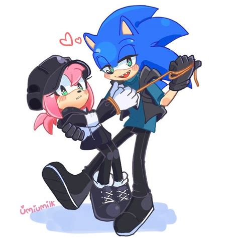 Sonamy X Your Boyfriend Sonic And Amy Sonic Boom Amy Sonic Fan