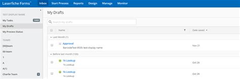 Forms View Saved Drafts Laserfiche Answers