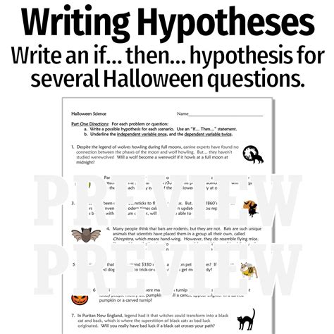 Scientific Method Scenarios Review Steps Find Variables Worksheets Library