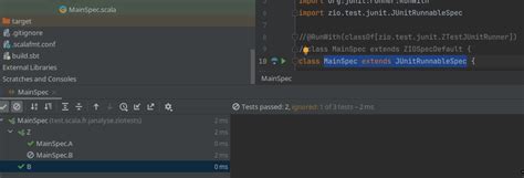 zio test ztestjunitrunner wrong total count and rendering issues
