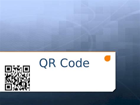 Pptx Qr Code Introduction Of Qrcode How Does It Work How Is It