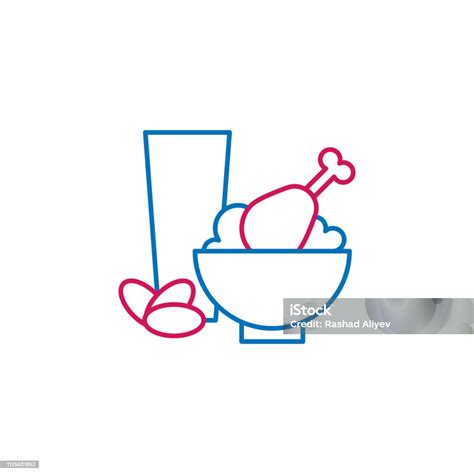 이슬람교의 라마단 Iftar 2 컬러 라인 아이콘입니다 단순한 파란색과 빨간색 요소 그림입니다 이슬람교 이슬람교에서 라마단 Iftar 개념 개요 기호 디자인 설정 0명에