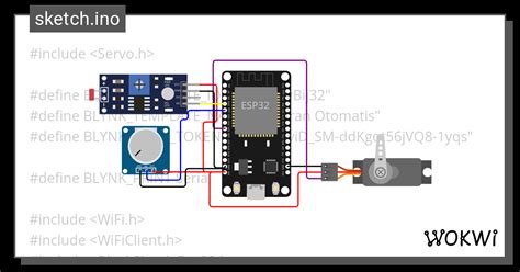 Jemuran Otomatis Wokwi Arduino And ESP Simulator
