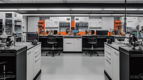 Premium Ai Image A High Tech Laboratory Filled With Cutting Edge Ai