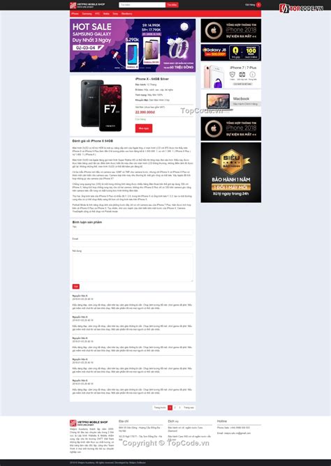 Template Website Bán điện Thoại Html Css Bootstrap