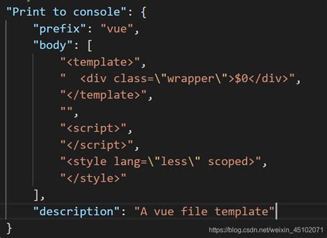 Vscode 快速生成vue模板代码visocode快捷键生成模板代码草帽小子的女人的博客 Csdn博客