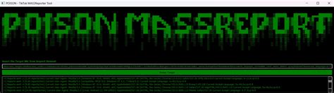 GitHub ParzivalHack Poison MASSReporter This Script Is A PyQt5 Based Application That