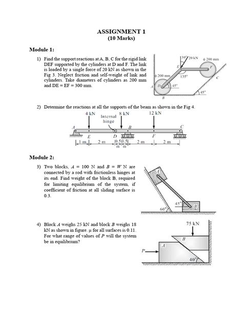 Mech Assignment 1 Pdf