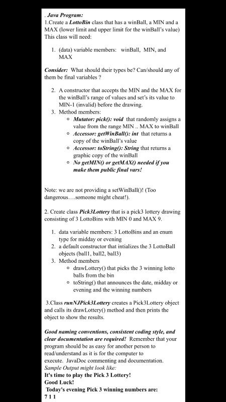 Solved Java Project In Computer Science Written Work Or In