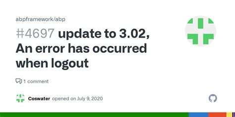 update to 3 02，an error has occurred when logout · issue 4697