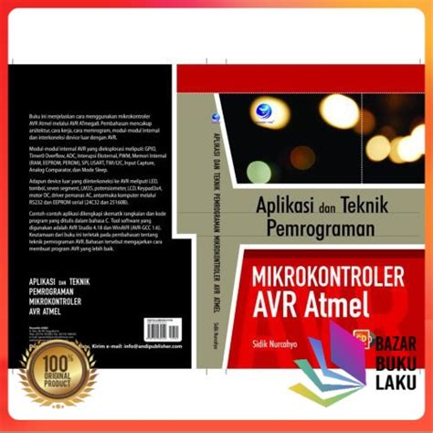 Jual Buku Aplikasi Dan Teknik Pemrograman Mikrokontroler Avr Atmel Shopee Indonesia