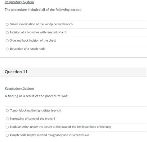 Solved Bronchoscopy Report Bronchoscopy Left Thoracotomy