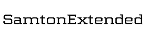 Samton Extended Font