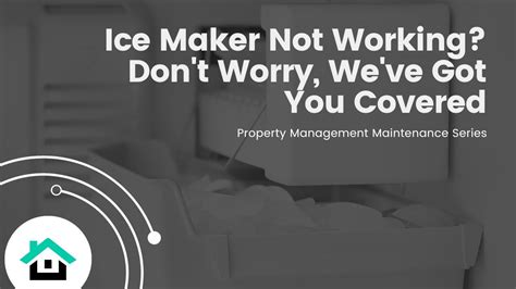 Ice Maker Not Working Easy Fix Youtube