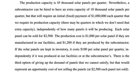 What Would Be The Optimal Production Inventory And