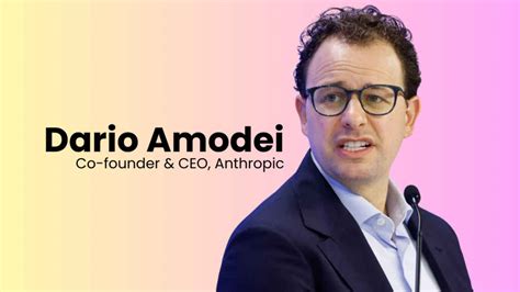 Anthropic Ceo Dario Amodei India May Benefit Most From Ai Revolution