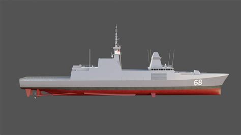 3d Formidable Class Frigate Turbosquid 2204562