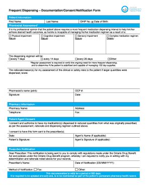 Esi Frequent Dispensing Form Complete With Ease AirSlate SignNow