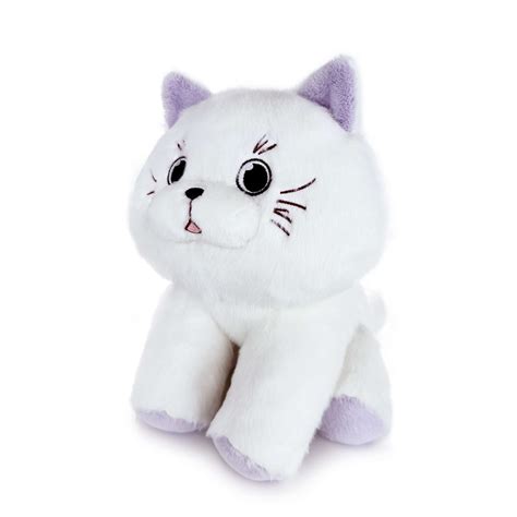 Kawaii Curious White Cat Plush