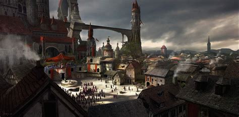 Средневековый город арт фото и картинки Abrakadabra Fun