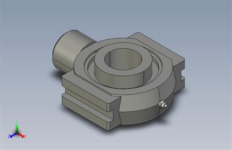 K207 PBT C1塑料滑块式轴承座 STEP 模型图纸下载 懒石网
