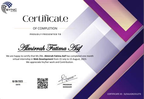 almirrah fatima on linkedin internship completed virtualinternship