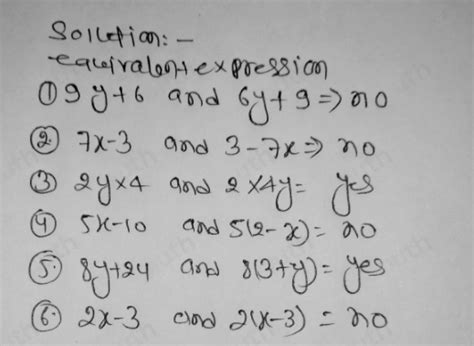 solved 20 which is a pair of equivalent expressions select each correct pair of expressions
