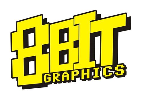 8 Bit Graphics Rough Logo Design