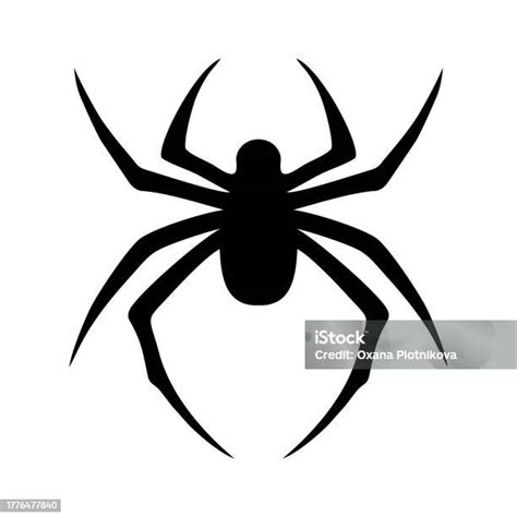 검은 거미 아이콘입니다 흰색 배경에 고립된 거미 실루엣입니다 벡터 일러스트 레이 션 거미에 대한 스톡 벡터 아트 및 기타 이미지 거미 실루엣 가공의 인물 Istock