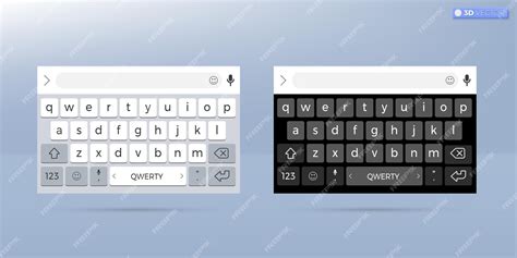 Premium Vector Qwerty Smartphone Keyboard Icon Symbol Light Mode