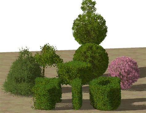 modeling trees with crown constraints and application to a topiary