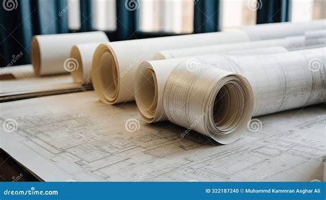 Paper Architectural Drawings And Blueprint Stock Illustration Illustration Of Room Document