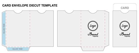 Key Card Envelope Die Cut Template Mockup Vector 2263961 Vector Art At