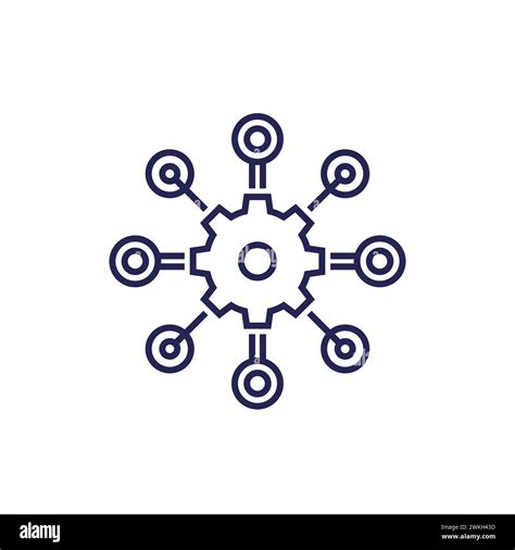 Operations Or Process Icon Line Vector Stock Vector Image And Art Alamy