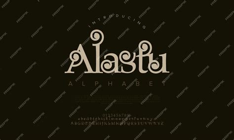 우아한 럭셔리 추상 웨딩 패션 로고 글꼴 알파벳 로고에 대한 최소 클래식 도시 글꼴 프리미엄 벡터