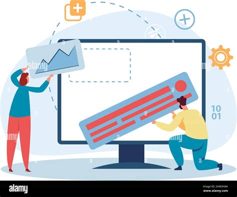 Programmers At Work People Working On Website Development Man And