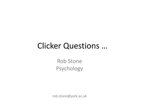PPT Clicker Questions PowerPoint Presentation Free Download ID 2255100