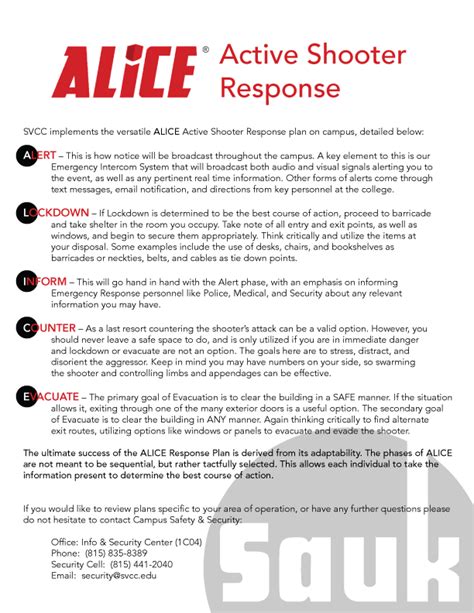 Campus Security Emergency Preparedness Sauk Valley Community College