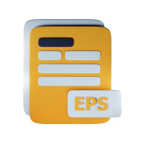 3d eps file extension document illustration concept icon 23741738 png
