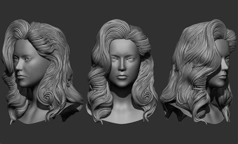 28 Female Hair Collection Flippednormals
