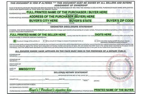 Wyoming Odometer Disclosure Statement Wy 2024 Form
