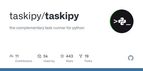 Github Taskipytaskipy The Complementary Task Runner For Python