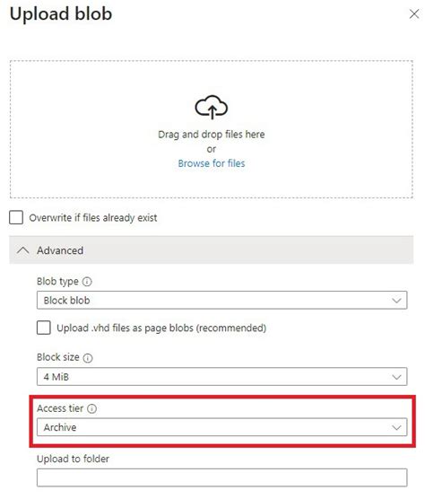 Azure Blob Archive Tier Microsoft Qanda