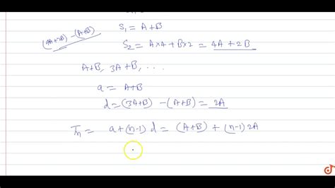 Finding The Nth Term Of Ap Youtube