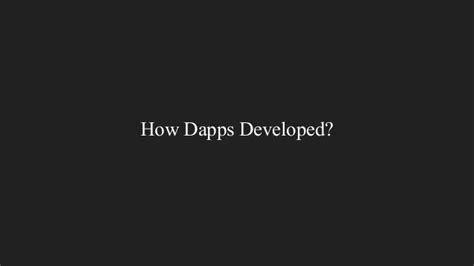 How Dapps Developed Pdf