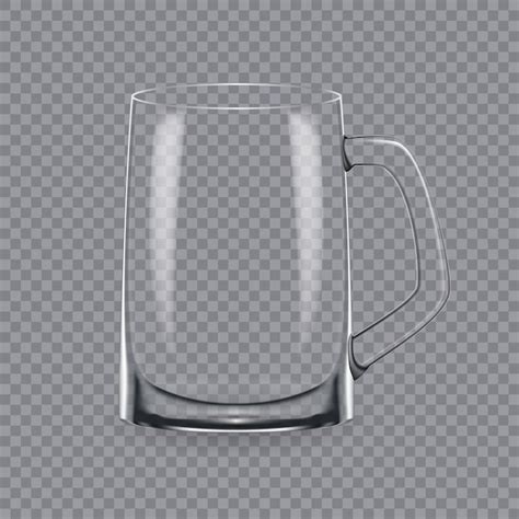Premium Vector Template Layout Breadboard Empty Glass Mugs For Drink Beer