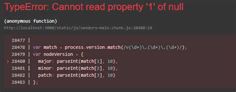 Reactjs Node Throws Typeerror Cannot Read Property 1 Of Null