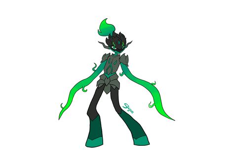 Viridilash The Fire Grass Type Evolution Of Charcadet Digitized